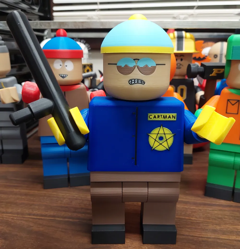 BIG BRICK CARTMAN COP by masterofall6MakerWorld: Download Free 3D Models