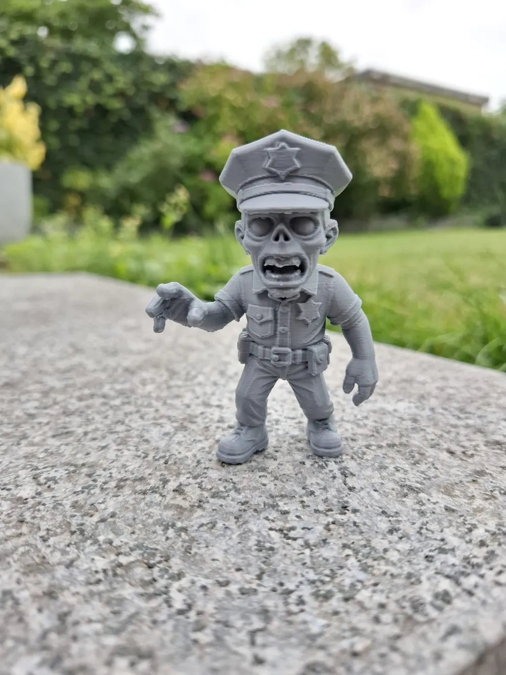 Cartoon Zombie Cop - Free 3D Print Model - MakerWorld