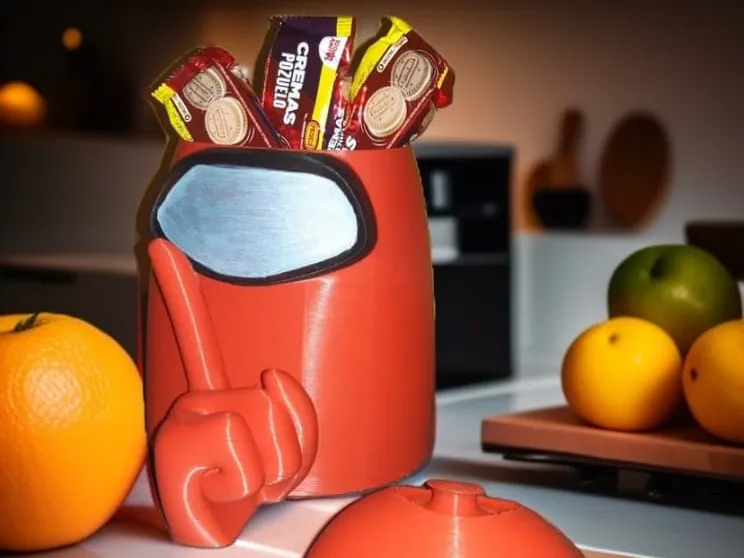 Shhh Amongus Cookie Jar by BIBKA | 3D - MakerWorld