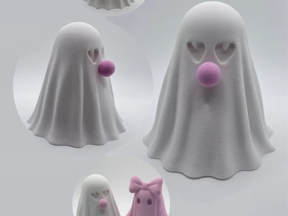 Halloween Ghost & Bubble ornament by Cookiemint MakerWorld: Download ...
