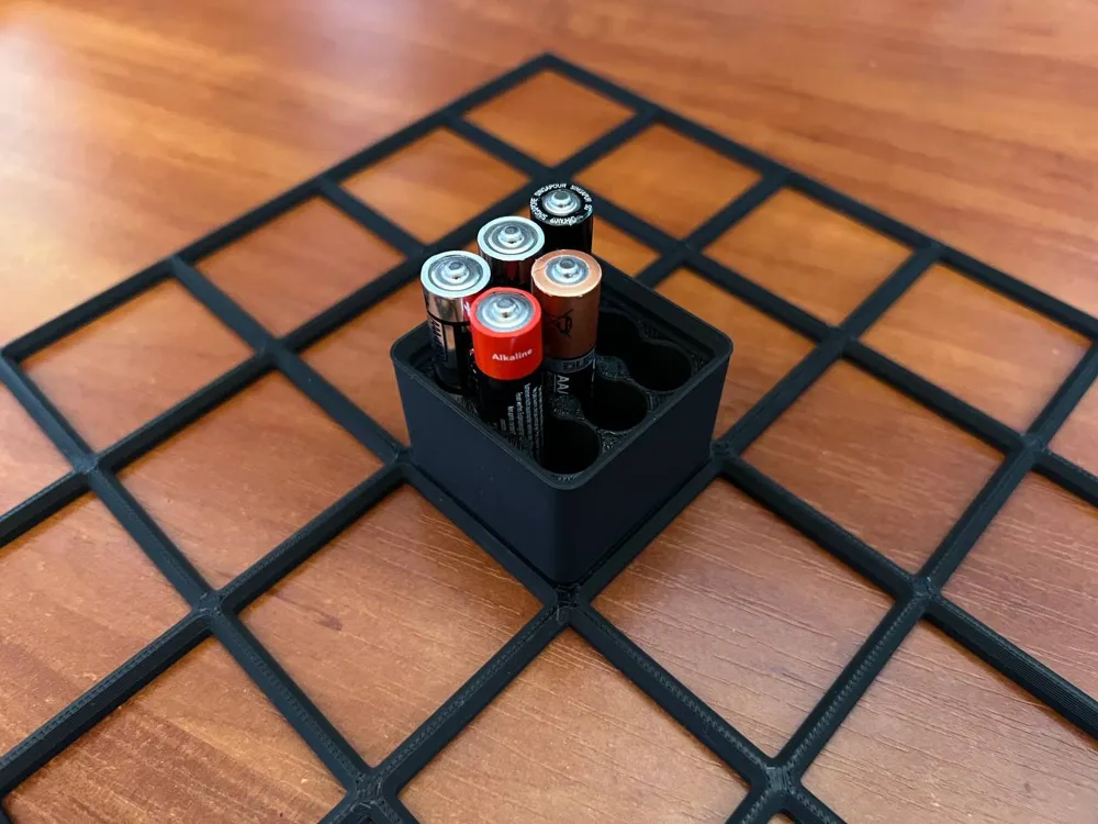 Gridfinity bin/holder for AAA batteries by Rumple MakerWorld: Download Free 3D Models
