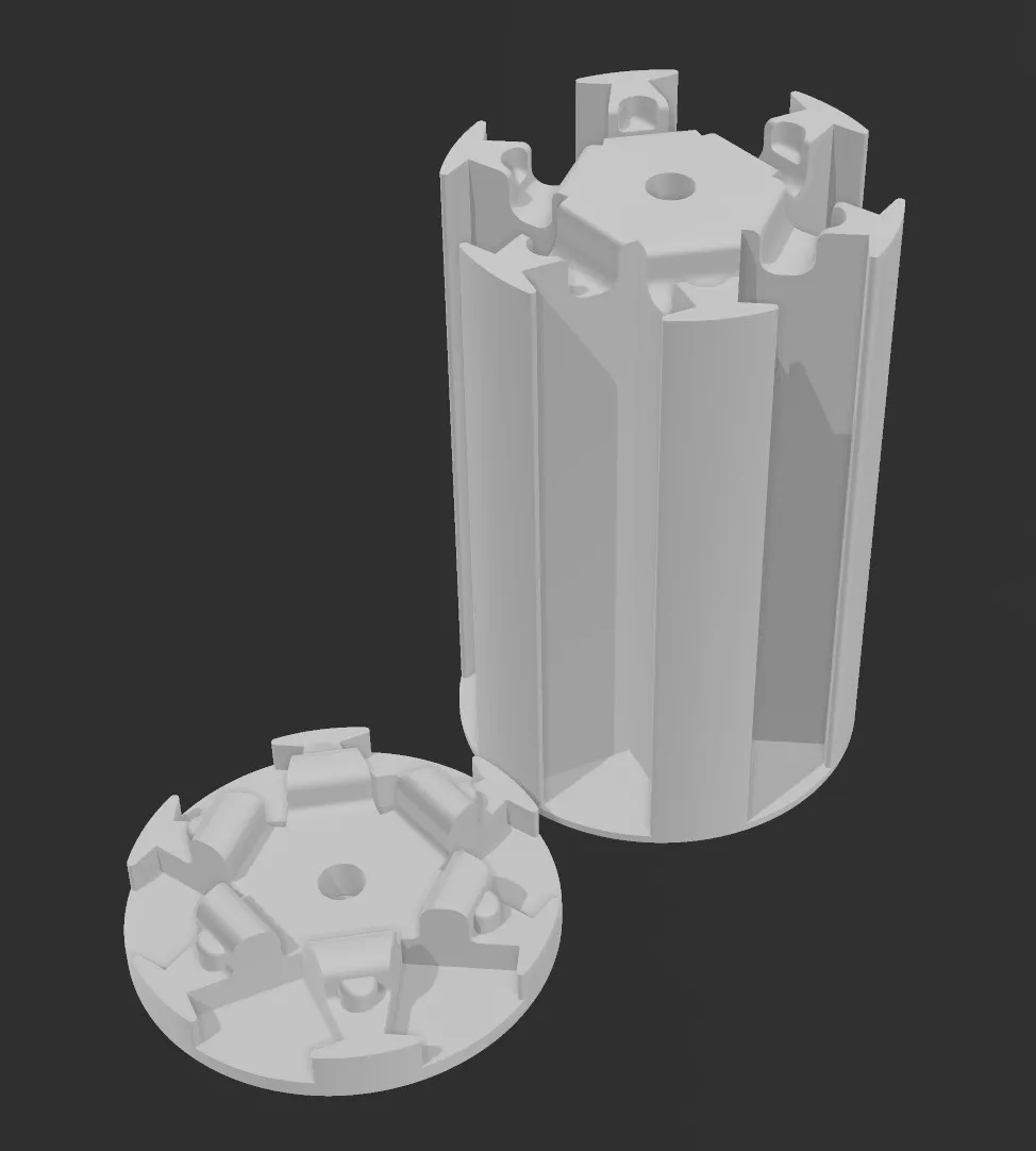 Round D6 Dice Box Tower With Magnets by Preischl 3D - MakerWorld