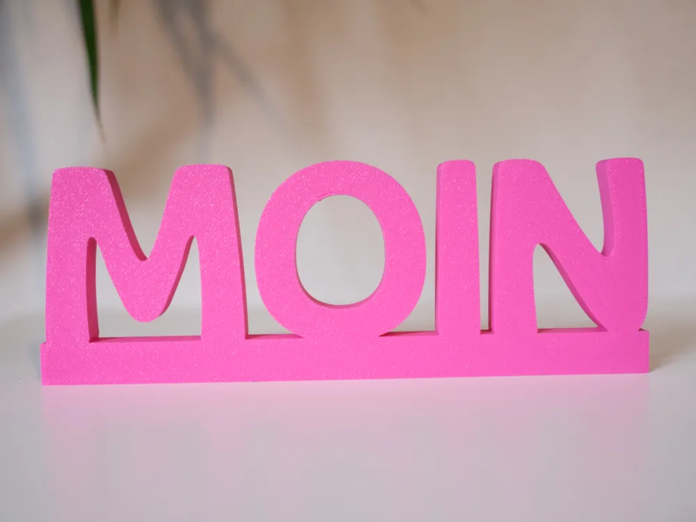 Moin lettering by Jannes MakerWorld: Download Free 3D Models