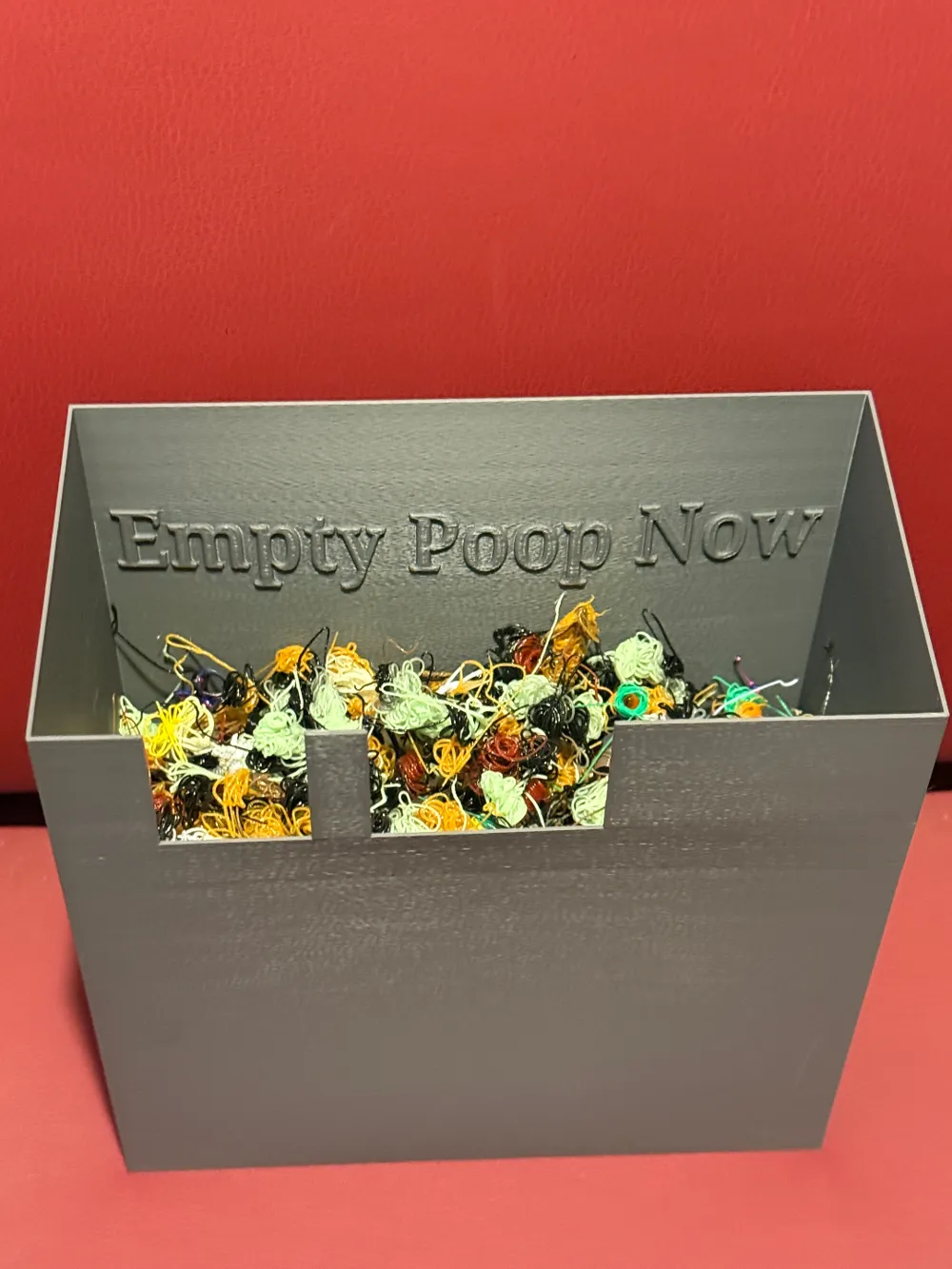 Boring Super Sized On Desk Poop Catcher Bambu P1S by Raatzy - MakerWorld