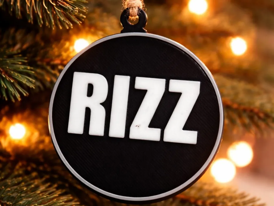 RIZZ - Trendiger Weihnachtsschmuck & Rucksack-Anhänger – Kostenloses 3D ...