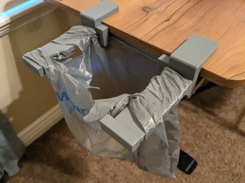 Desk Garbage Bag Holder by spencermann - MakerWorld