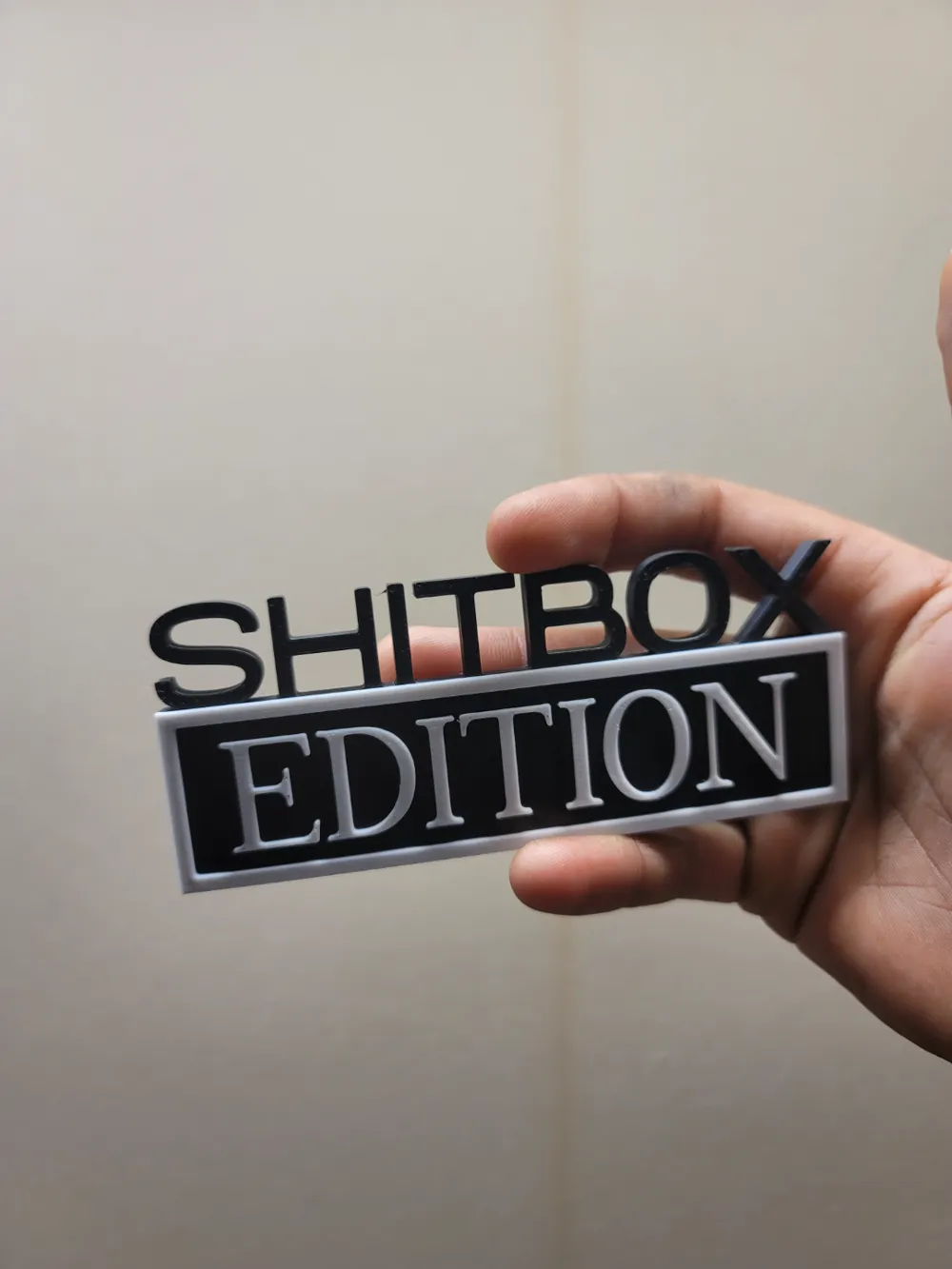 Shitbox Edition Emblem by Andrew - MakerWorld