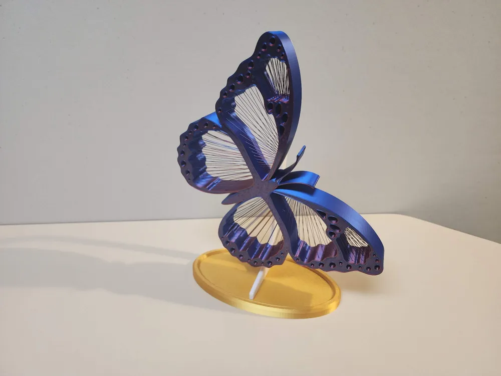 String Butterfly - Free 3D Print Model - MakerWorld