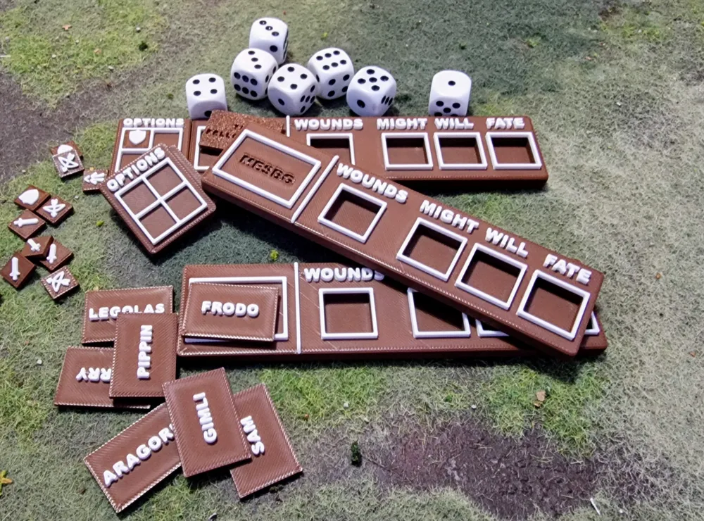 MESBG Hero Stat Tracker Wounds/Might/Will/Fate - Free 3D Print Model ...