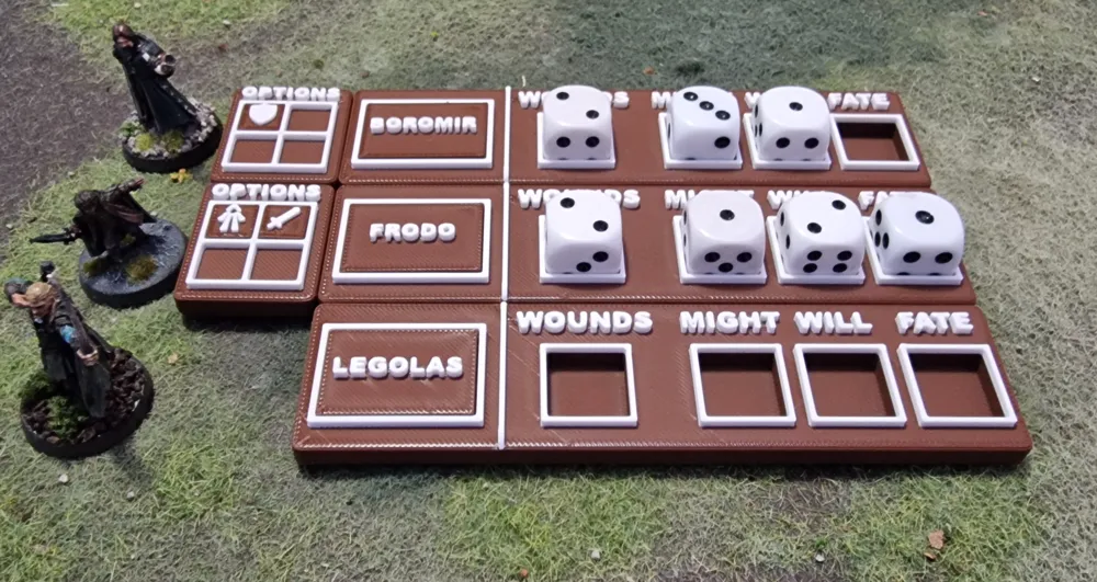 MESBG Hero Stat Tracker Wounds/Might/Will/Fate - Free 3D Print Model ...
