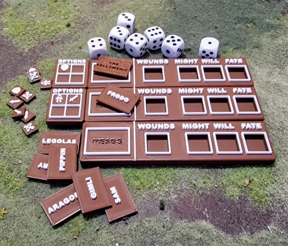 MESBG Hero Stat Tracker Wounds/Might/Will/Fate - Free 3D Print Model ...