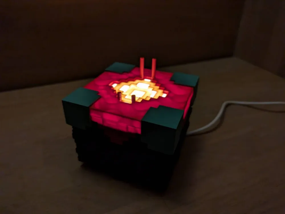 Minecraft enchanting table lamp LED kit 001 by divido - MakerWorld