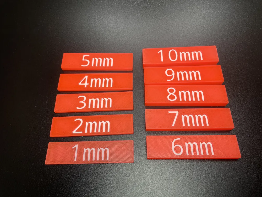 Set of carpentry spacers (templates) 1–10 mm by Kucinho13 MakerWorld ...