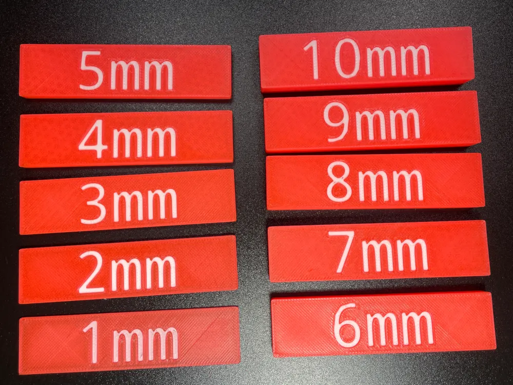 Set of carpentry spacers (templates) 1–10 mm by Kucinho13 MakerWorld ...