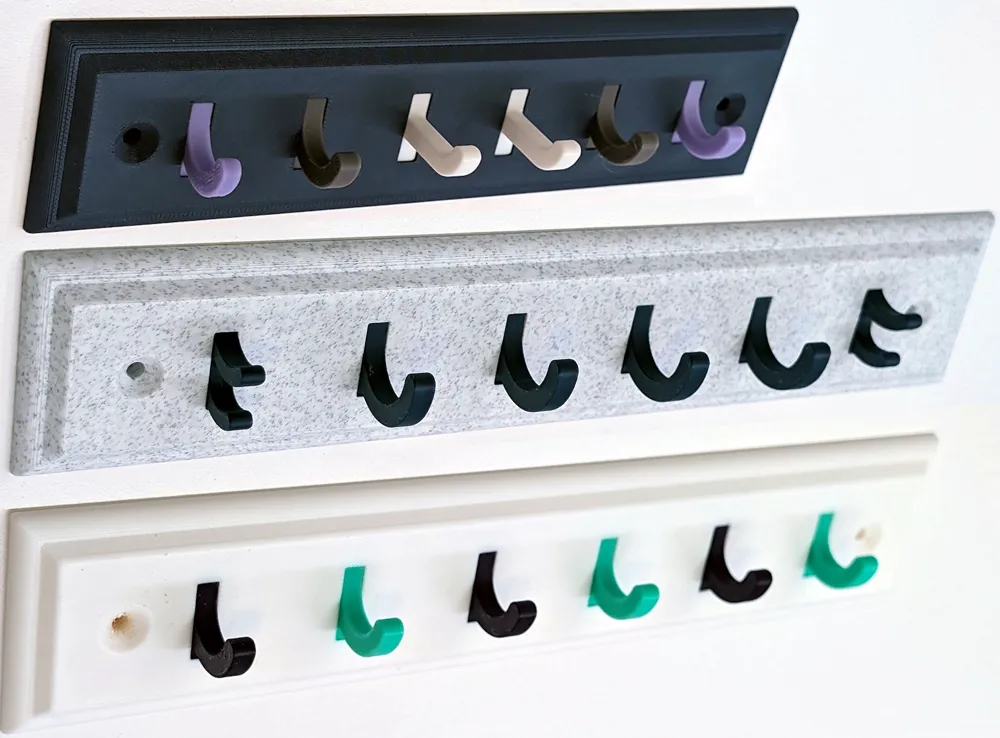 Modular Wall Hooks / Key Hooks - Free 3D Print Model - MakerWorld