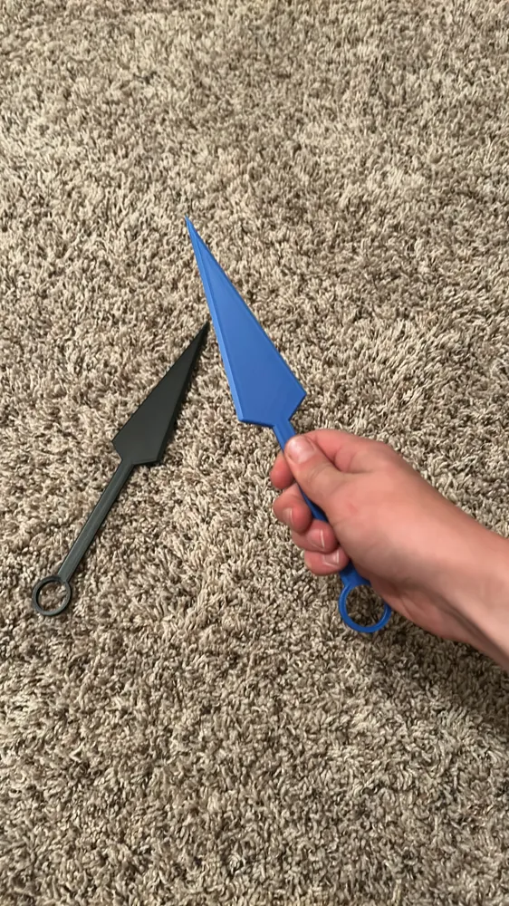 Simple Kunai Throwing Knife Print in Place - Free 3D Print Model ...