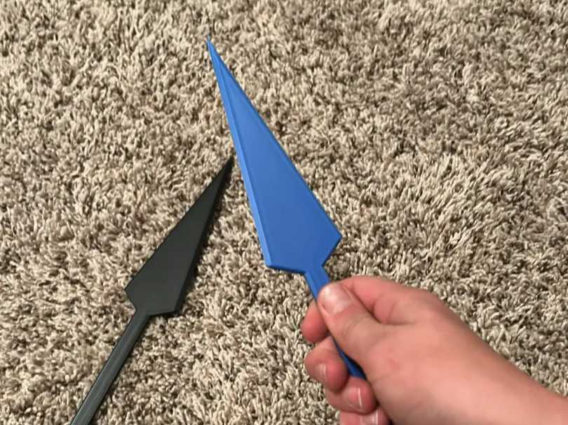 Simple Kunai Throwing Knife Print in Place - Free 3D Print Model ...