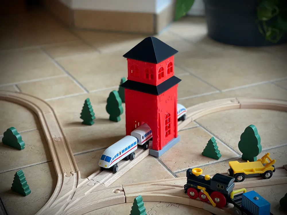 Fire Station, Garage - Brio Wooden Railway by Delspooner - MakerWorld