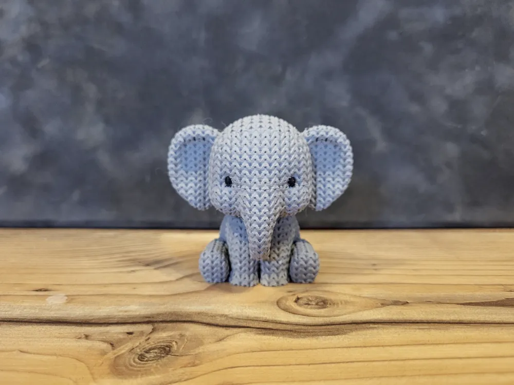 Knitted Elephant by Smoggy3D - MakerWorld