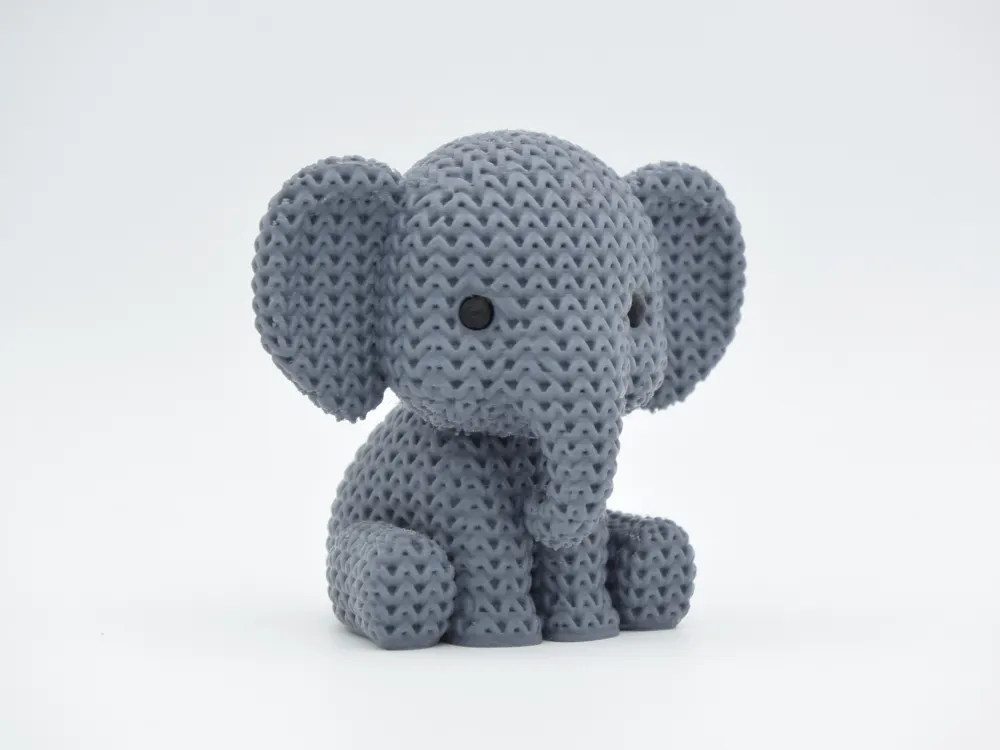 Knitted Elephant - Free 3D Print Model - MakerWorld