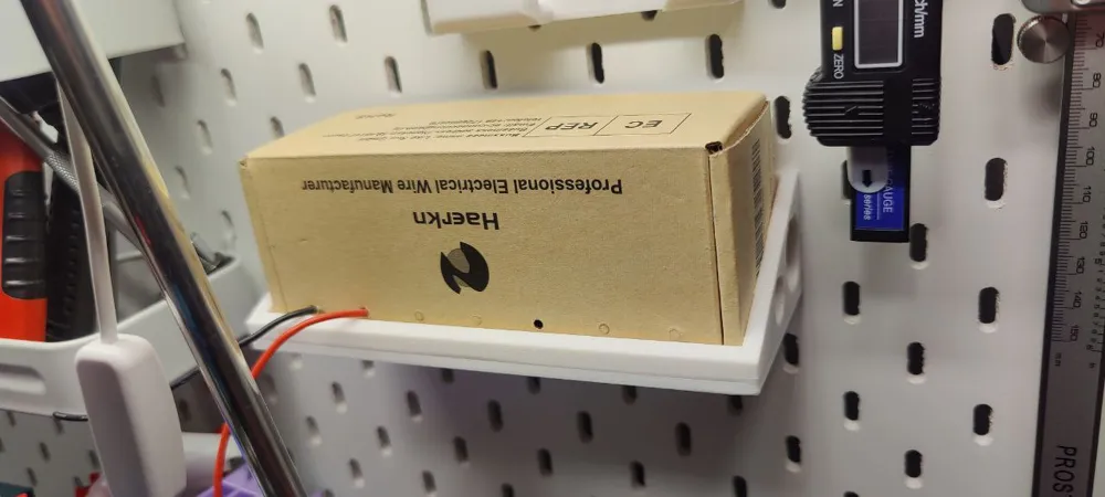 Wire box holder 160x62mm for Ikea skadis or similar. by kjbturok ...