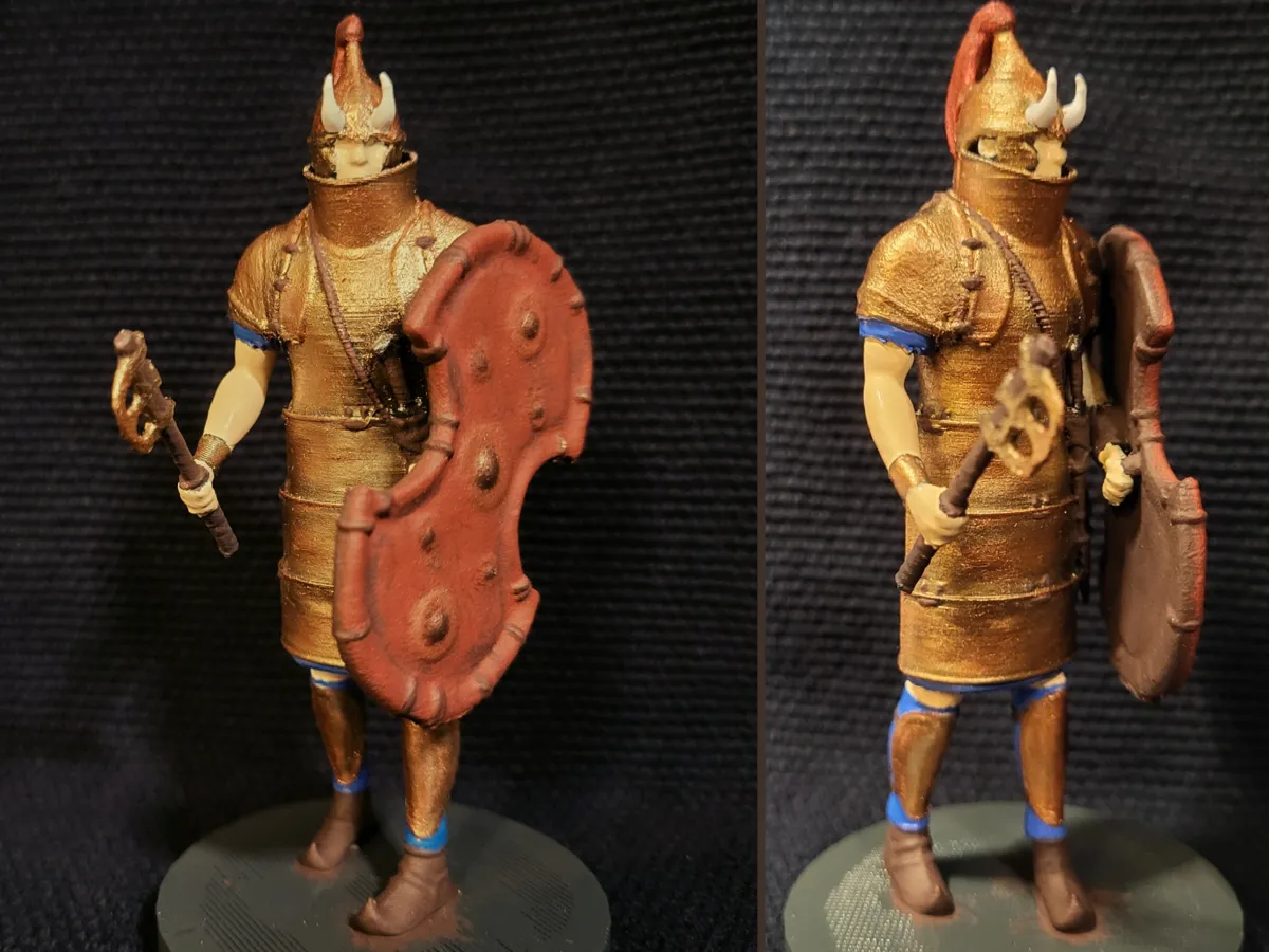 Ancient greek warrior in dendra armor - Free 3D Print Model - MakerWorld