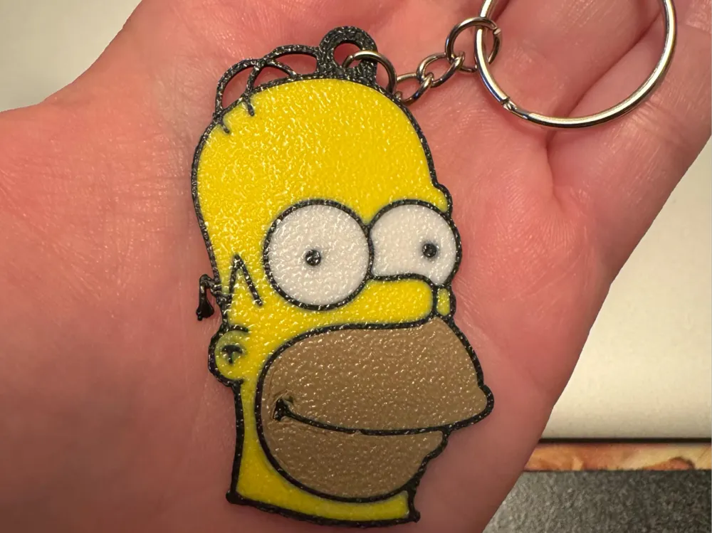 Homer Simpson Magnet/Keychain by PandaBare101 - MakerWorld