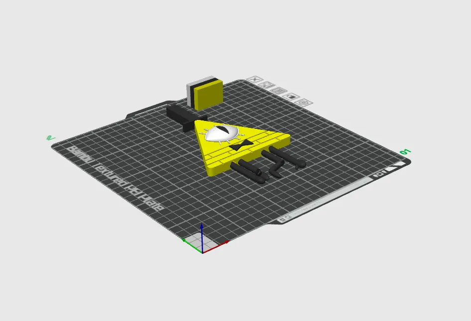 Bill Cipher (gravity Falls) by The 3d prince 👑 MakerWorld: Download ...