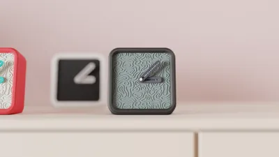 Modular Desktop Clock. Modern Topographic Design by Abstractia Design ...