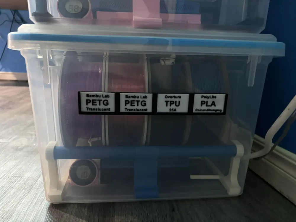 Swappable Label Holder for Spool Boxes Remixed by lyingfigure - MakerWorld