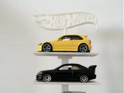 Simple Matchbox/Hotwheels car holder/garage by Bobojeff7 - MakerWorld