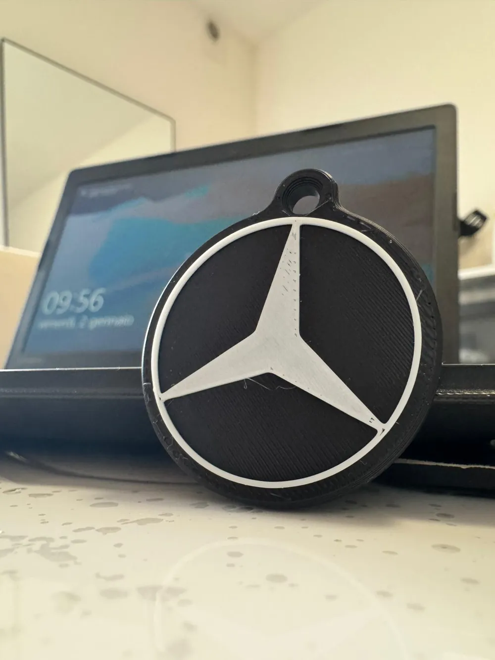 Mercedes keychain no AMS - Free 3D Print Model - MakerWorld