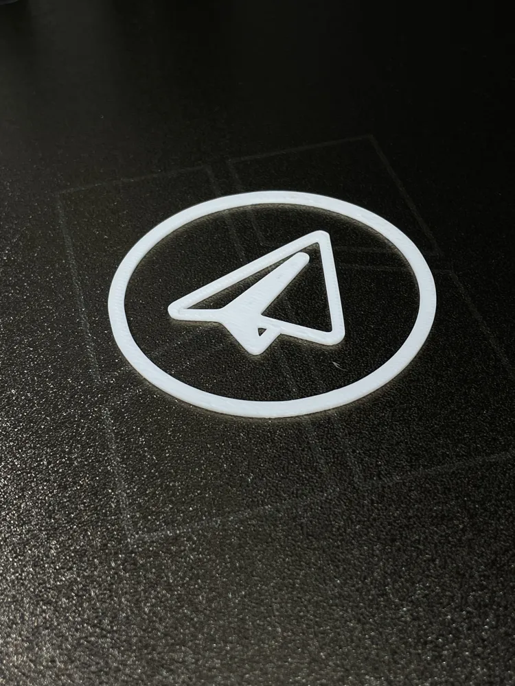 Logo do Telegram - Modelo gratuito para impressão 3D - MakerWorld