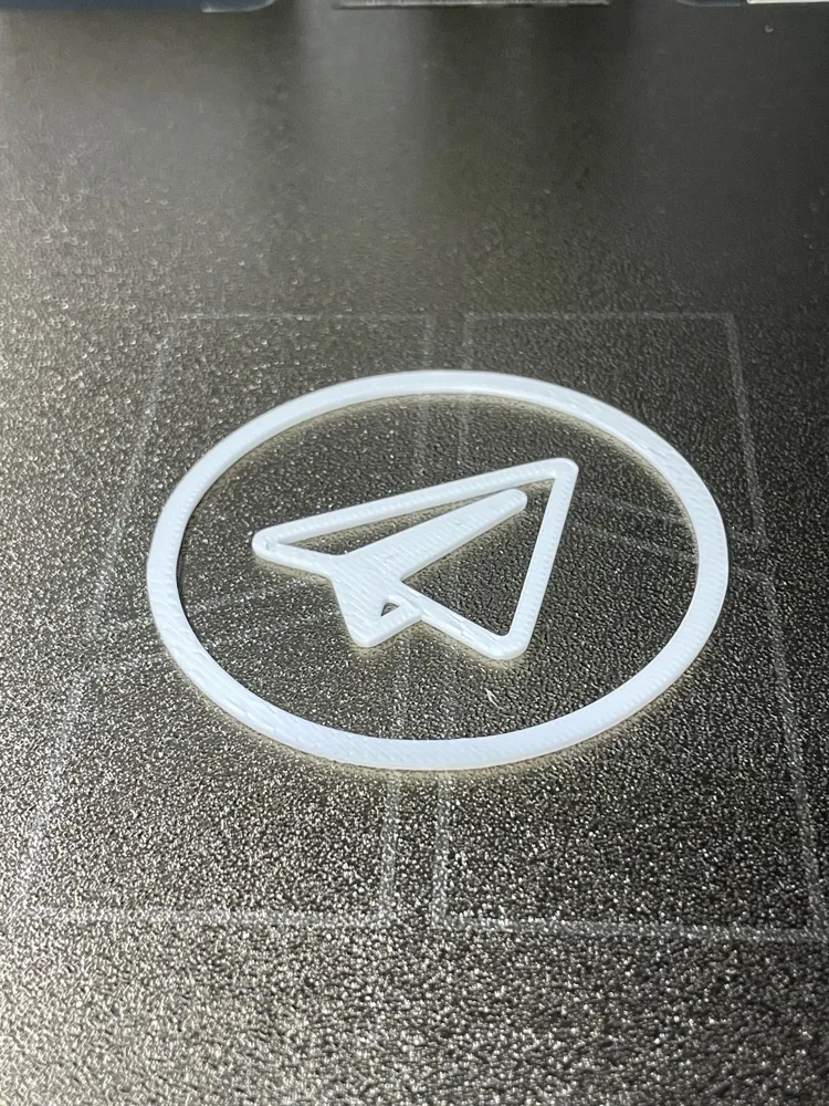 Logo do Telegram - Modelo gratuito para impressão 3D - MakerWorld