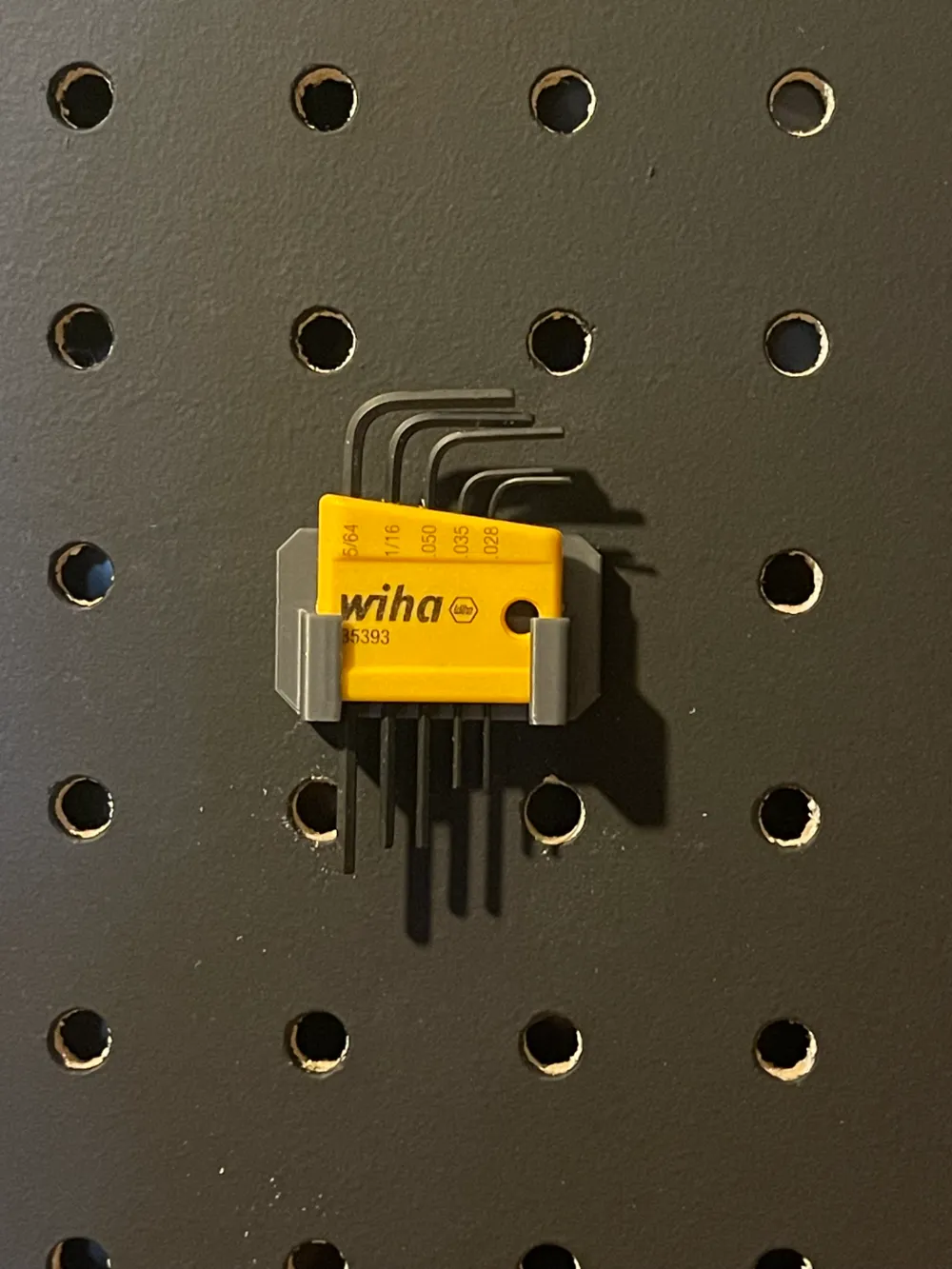Wiha Mini Hex L-Keys Pegboard Holder Remixed by petrichorponds - MakerWorld