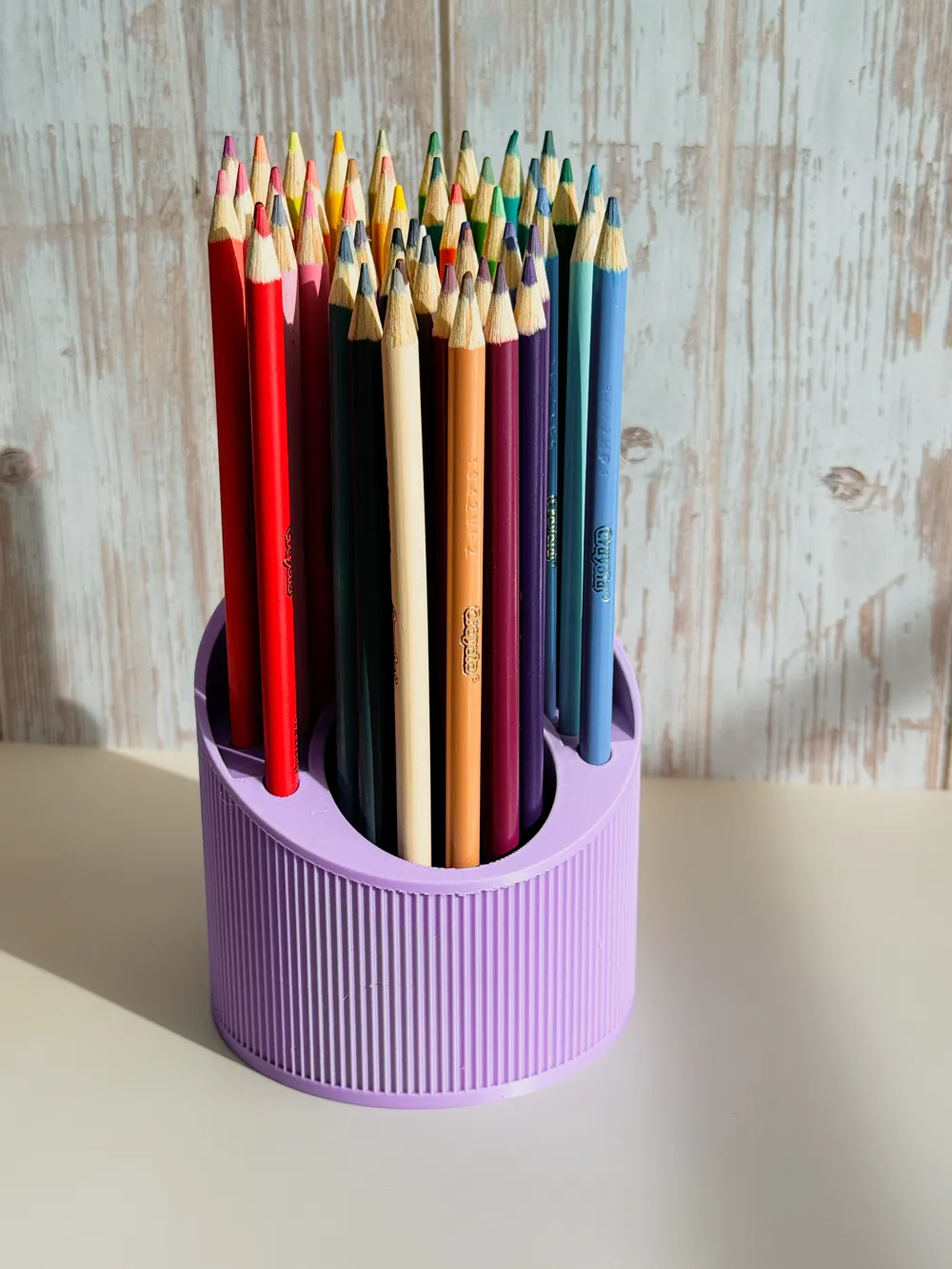 Colored Pencils Organizer (50 Pencils) - Free 3D Print Model - MakerWorld