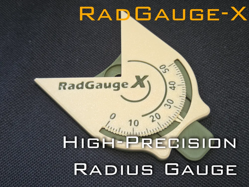 RadGauge-X (High-Precision Radius Gauge) - Free 3D Print Model - MakerWorld
