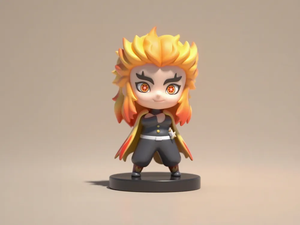 Kyojuro Rengoku - Demon Slayer Merchandise Figure Q-version Doll ...