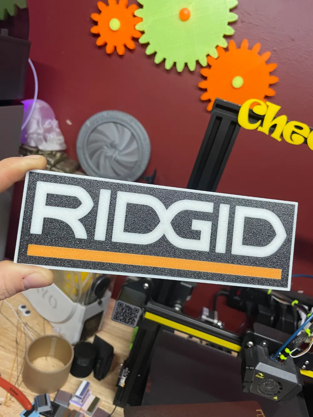 RIDGID Facedown(Flat) AMS Logo Plate by StickySlippers - MakerWorld