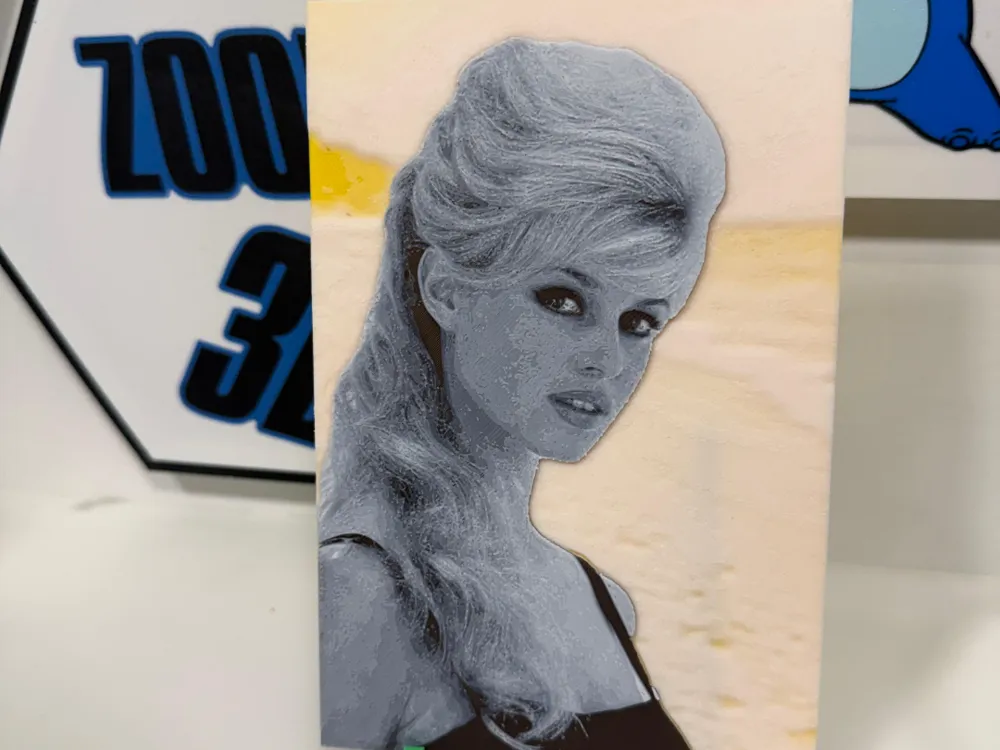 Hueforge Brigitte Bardot - Free 3D Print Model - MakerWorld