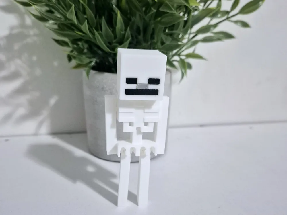 Minecraft skeleton articulated - Free 3D Print Model - MakerWorld
