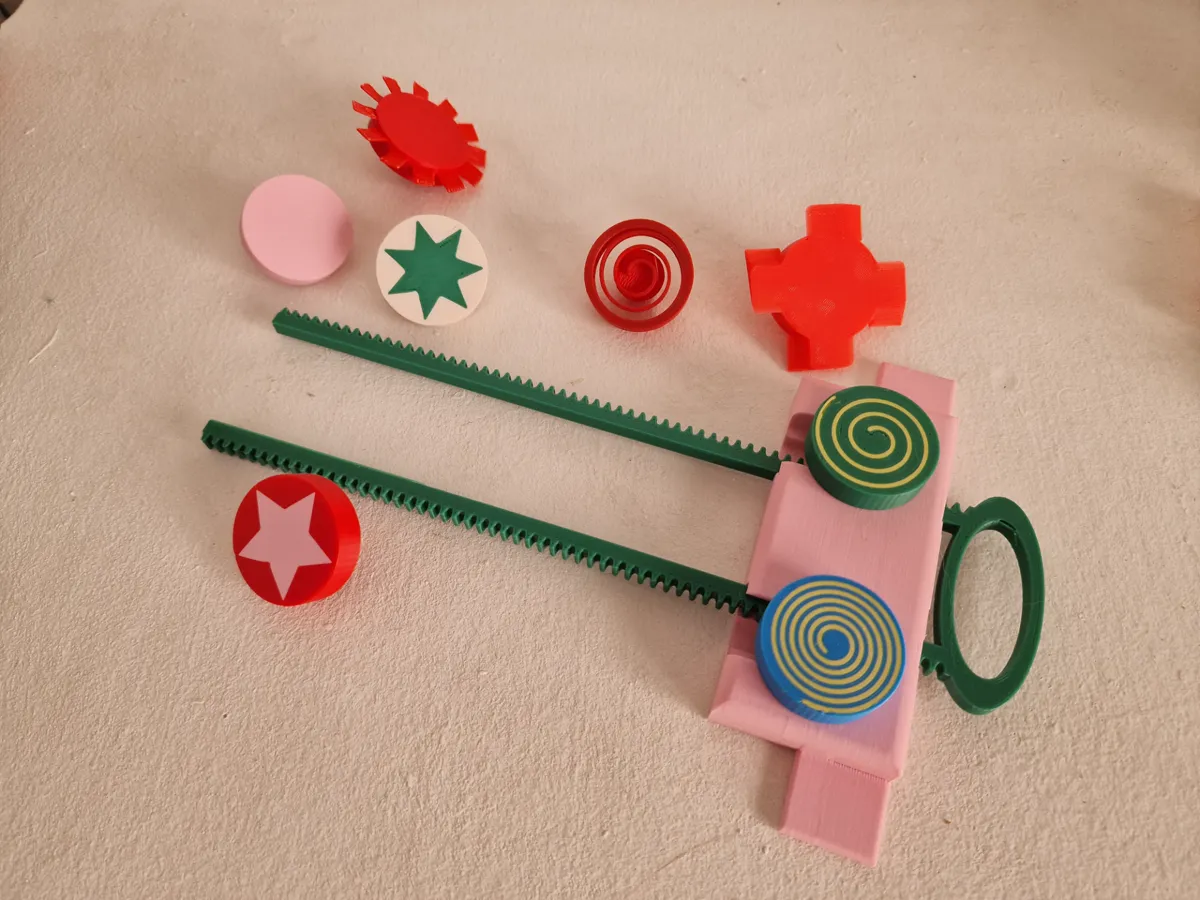Double Spin Top Launcher - Free 3D Print Model - MakerWorld