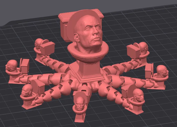 Skibidi Toilet Octo Rocktopus Remixed by gogogogo MakerWorld: Download ...