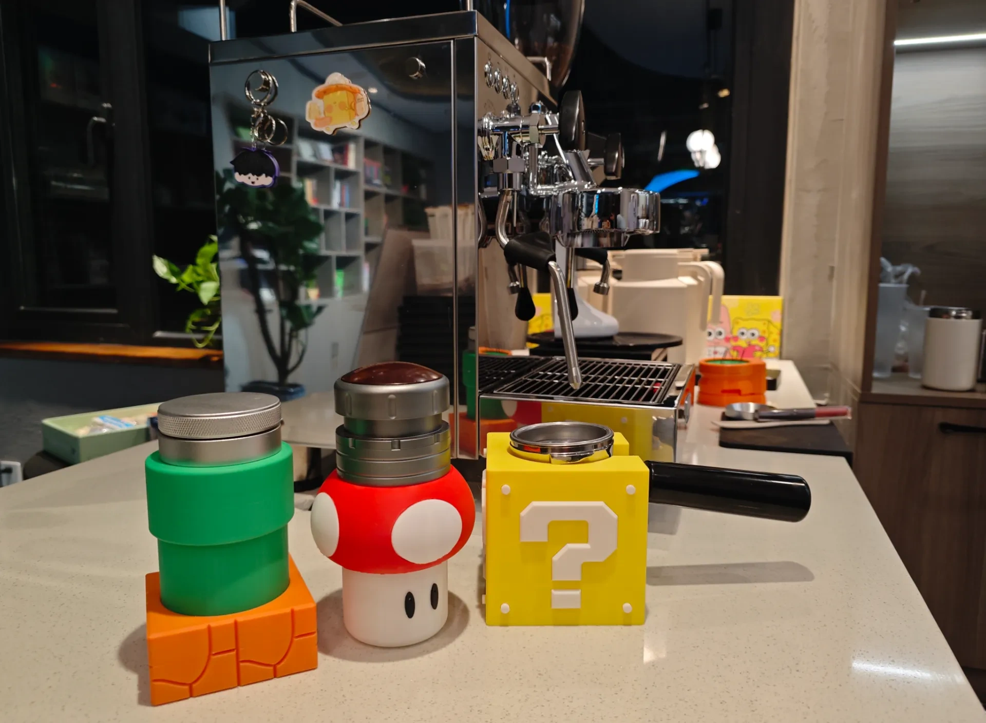 Mario Creative Coffee Tamper Base Handle by 乐乐胜利了 - MakerWorld