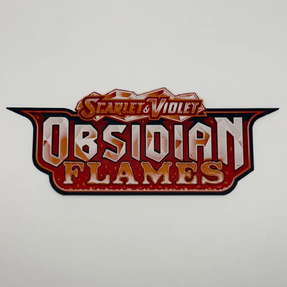 Pokémon: Scarlet & Violet—Obsidian Flames Logo by CMCosMic MakerWorld ...