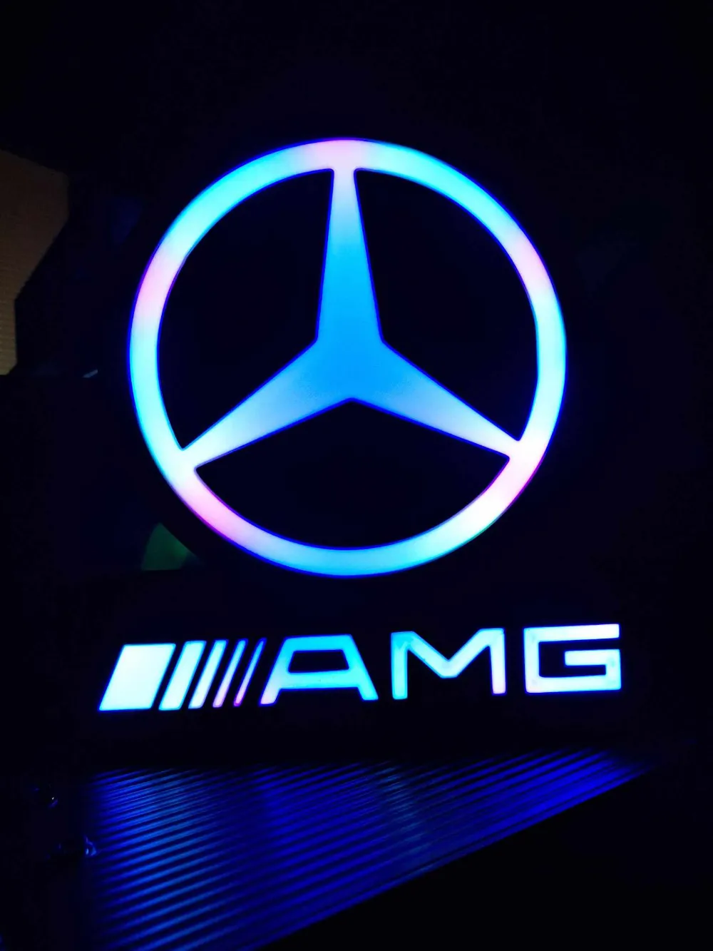 Mercedes AMG Led Lightbox by LLDJ3D - MakerWorld