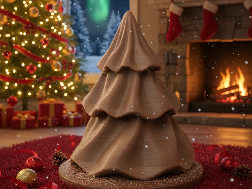 Christmas Frieze Tree - Free 3D Print Model - MakerWorld