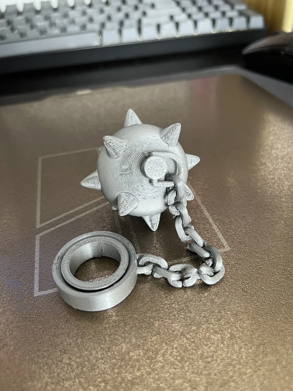 Flail_Rotating Ring_Rounded Spikes_Split_Assembly by ahptc618 MakerWorld: Download Free 3D Models