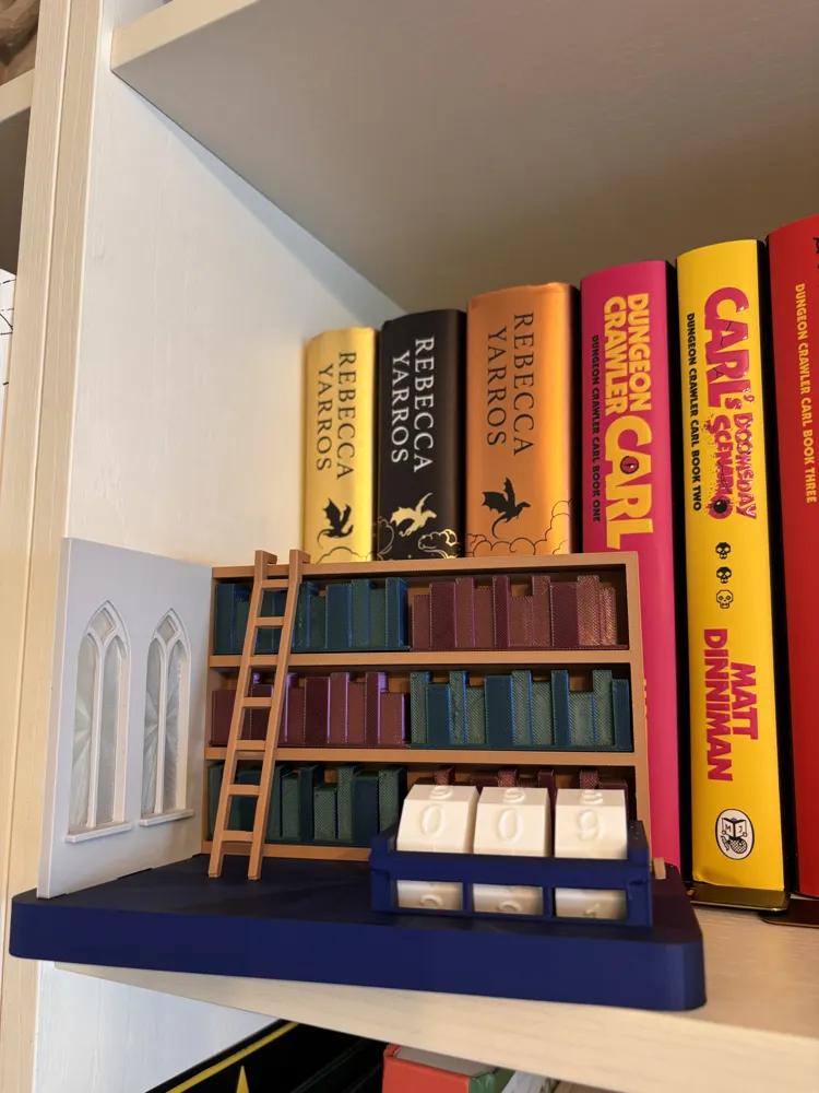 Books Read Counter Nook (No AMS print in part) - Free 3D Print Model ...