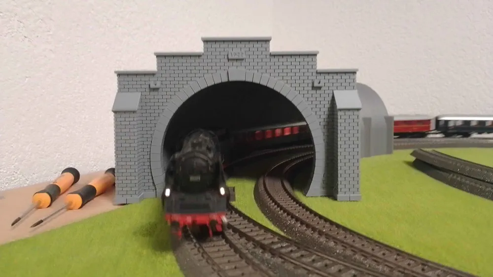 Marklin H0 Tunnel System C-Track - Free 3D Print Model - MakerWorld